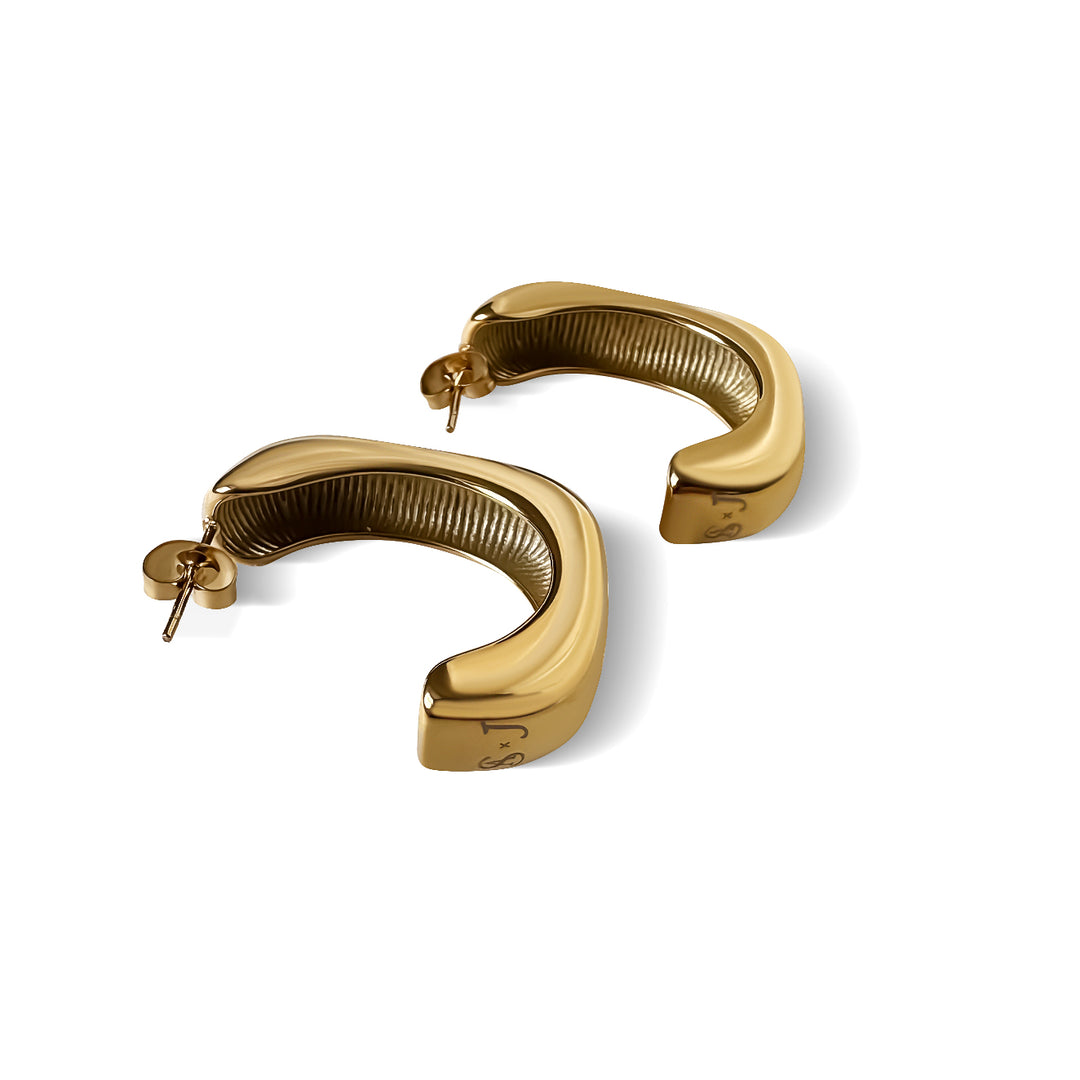 The Juliet L-Shaped Hoop Earrings – Anisa Sojka Accessories